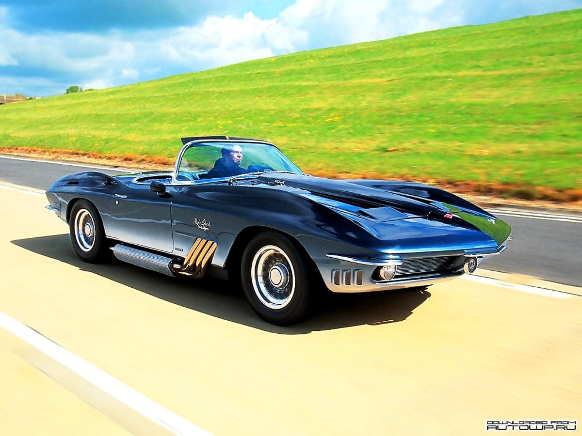 Tapeta na pulpit Samochody Retro, Samochody, Corvette Mako Shark ...