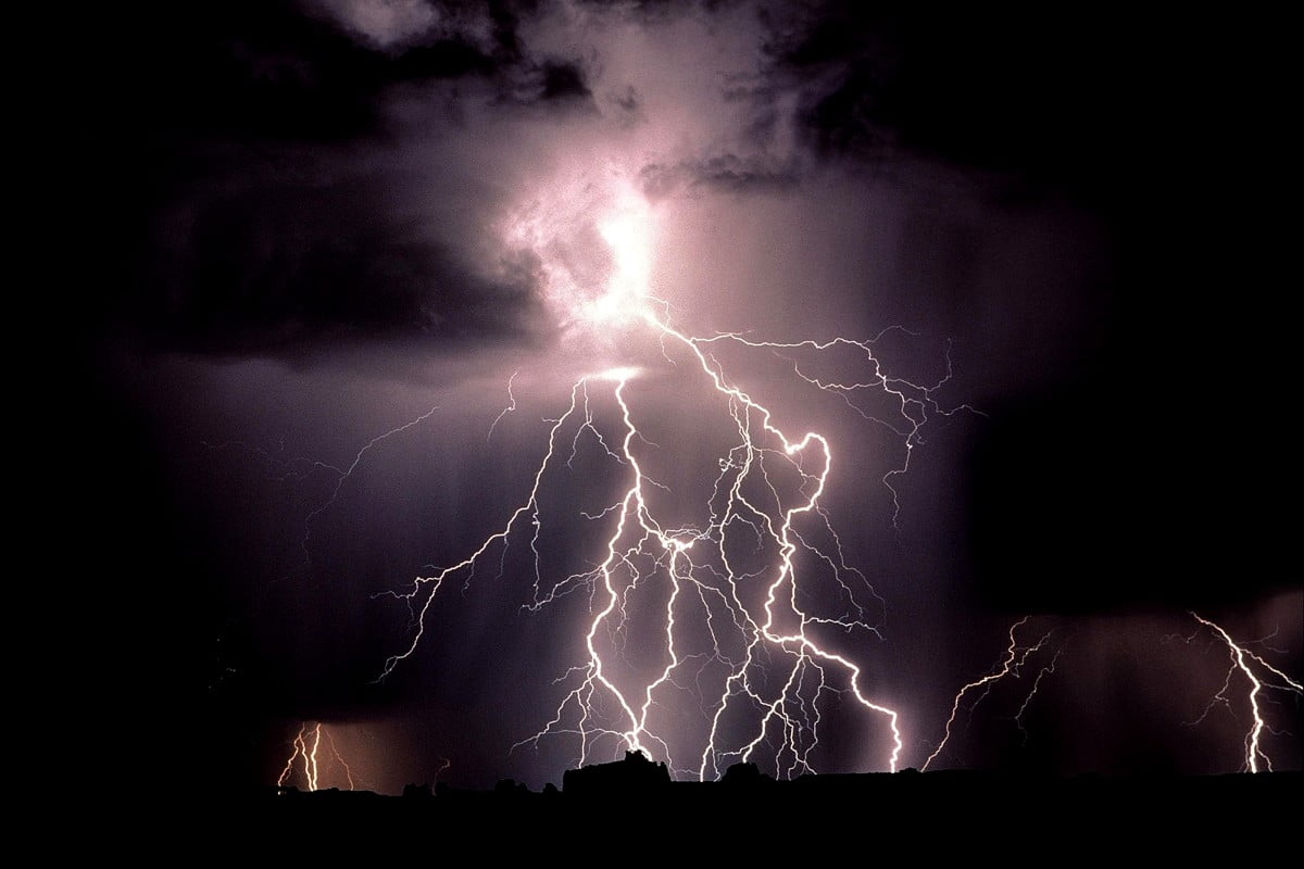 Estetyczna tapeta na telefon Grzmot, Błyskawica, Burza Z Piorunami | Darmowe Najlepsze zdjęcia