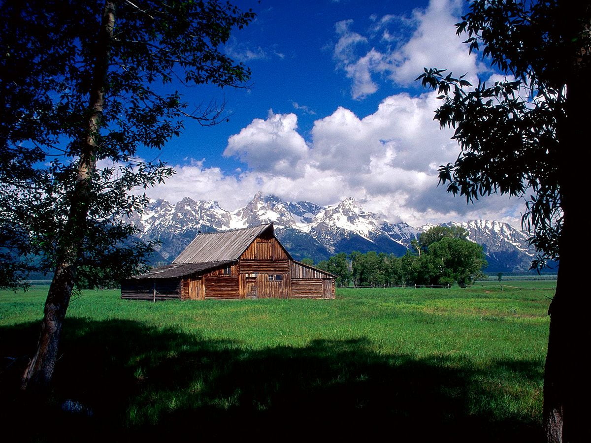 Tapeta na komputer Park Narodowy Grand Teton, Wyoming, Stany ...