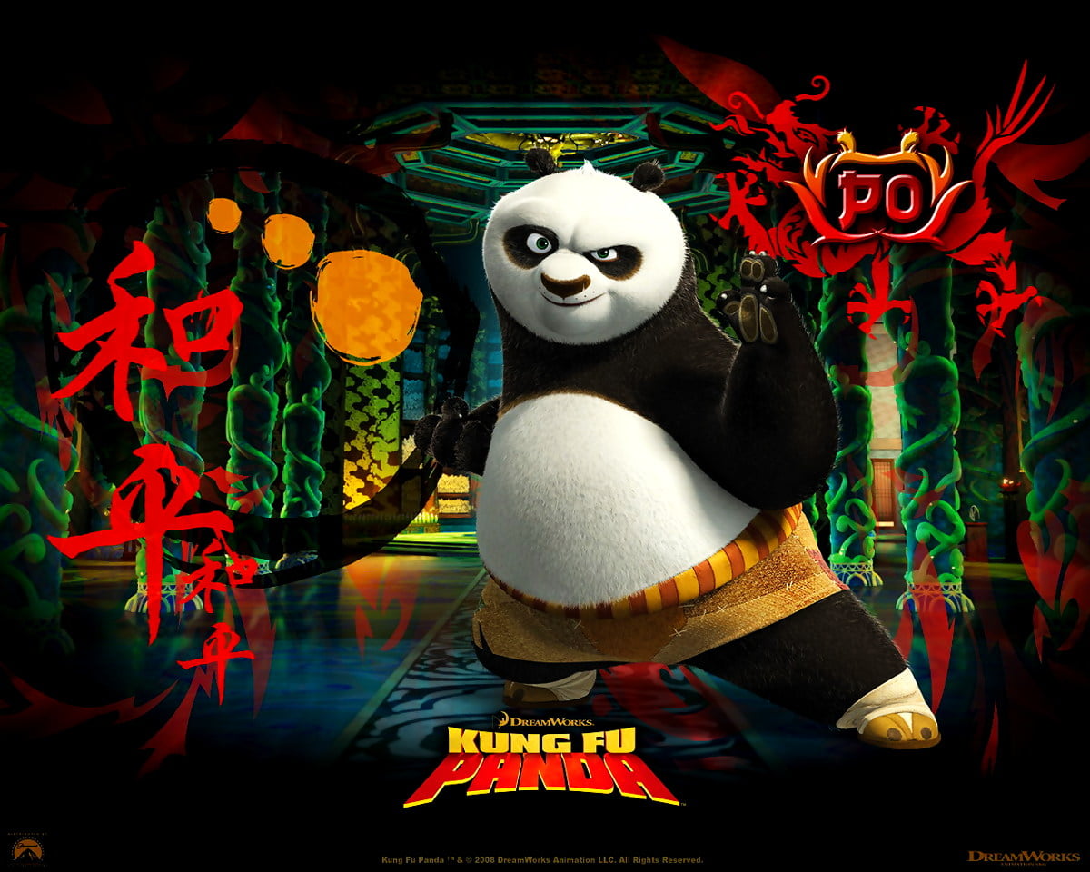 Tapeta na komputer Kung Fu Panda, Bajki, Plakat | Najlepsze Darmowe tapety
